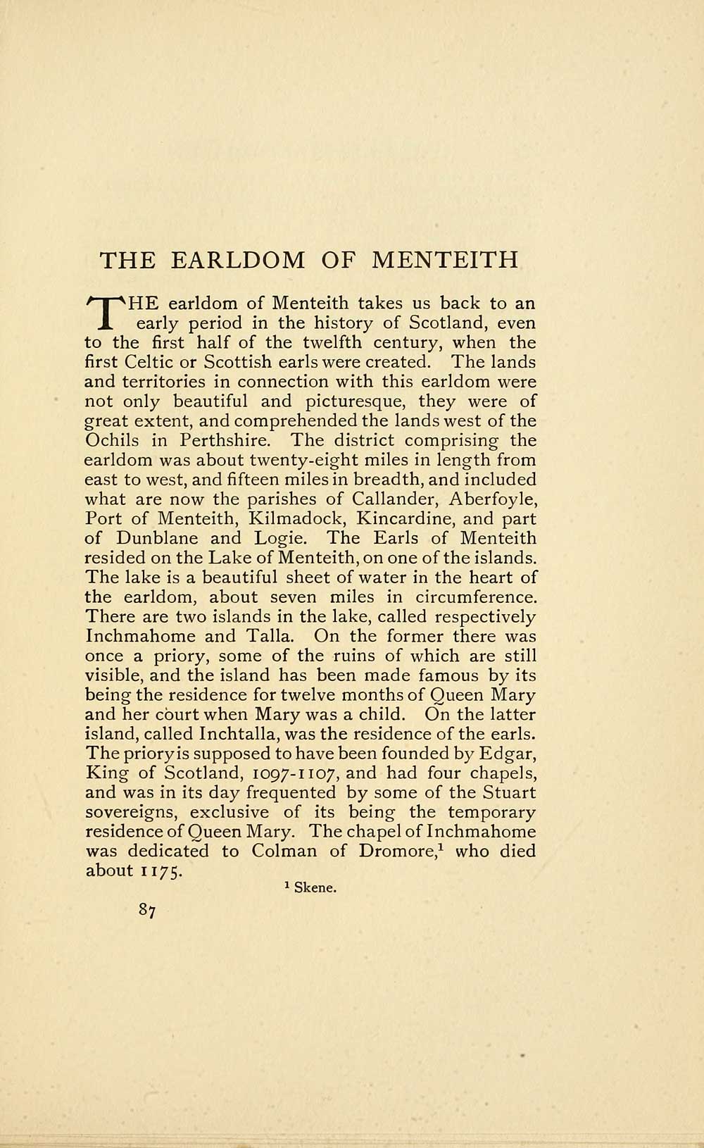 (91) Page 87 - Earldom of Menteith - Three Celtic earldoms - Histories ...