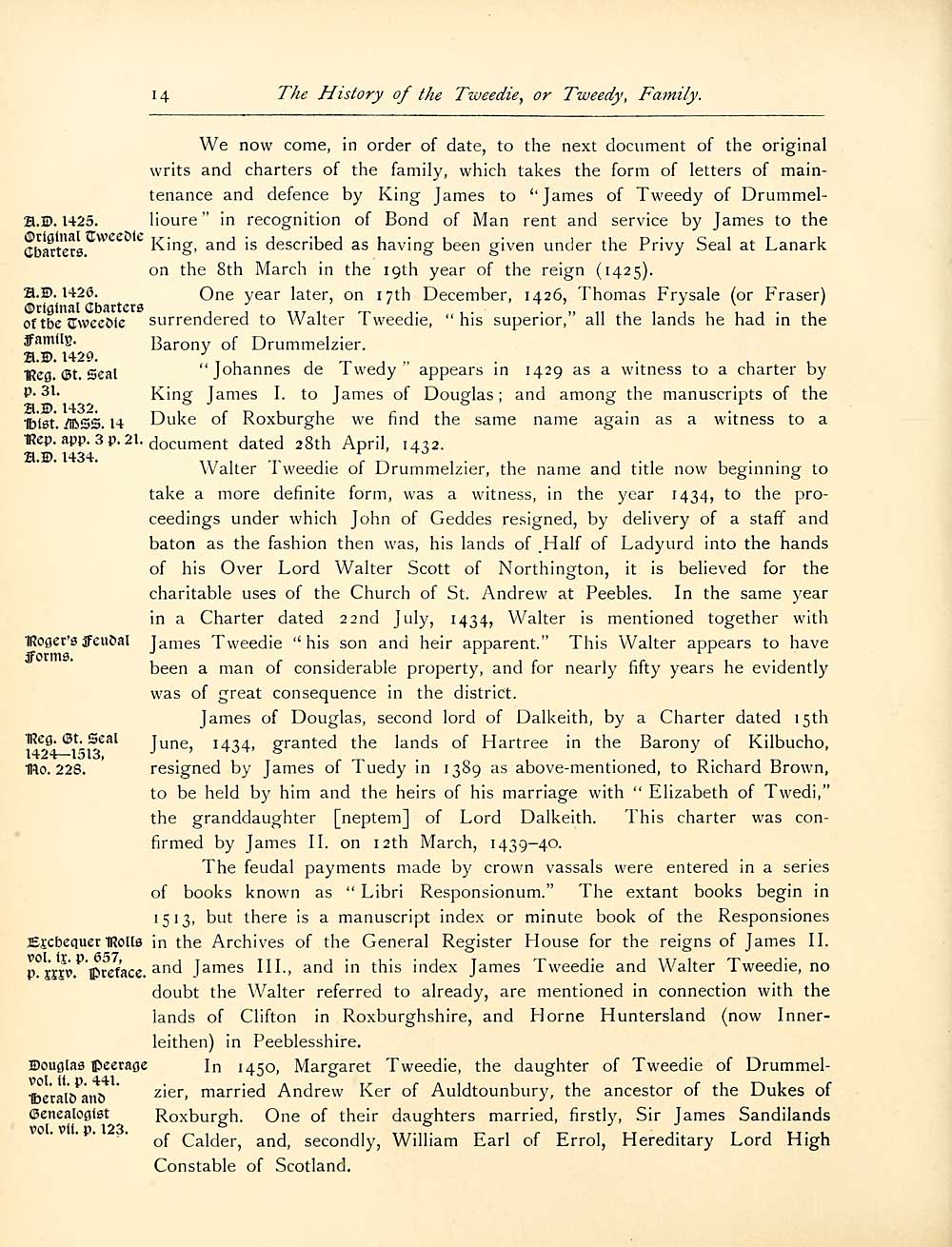 (40) Page 14 - History of the Tweedie, or Tweedy, family - Histories of ...