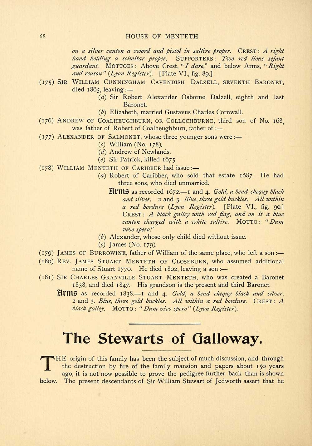 (86) Page 68 - Heraldry of the Stewarts - Histories of Scottish ...