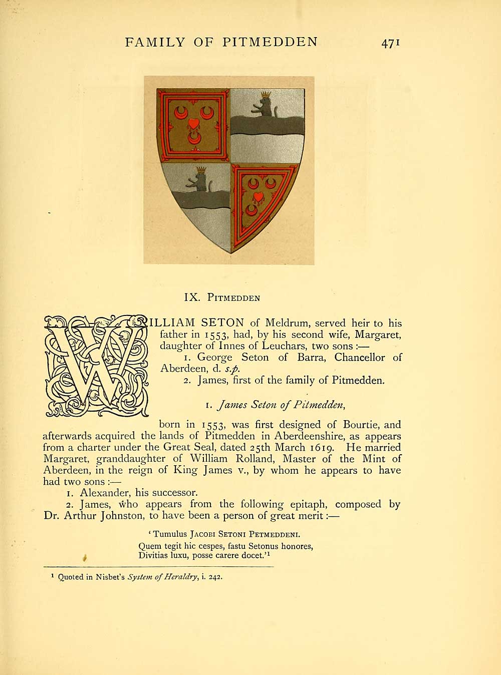 (537) - History of the family of Seton during eight centuries > Volume ...