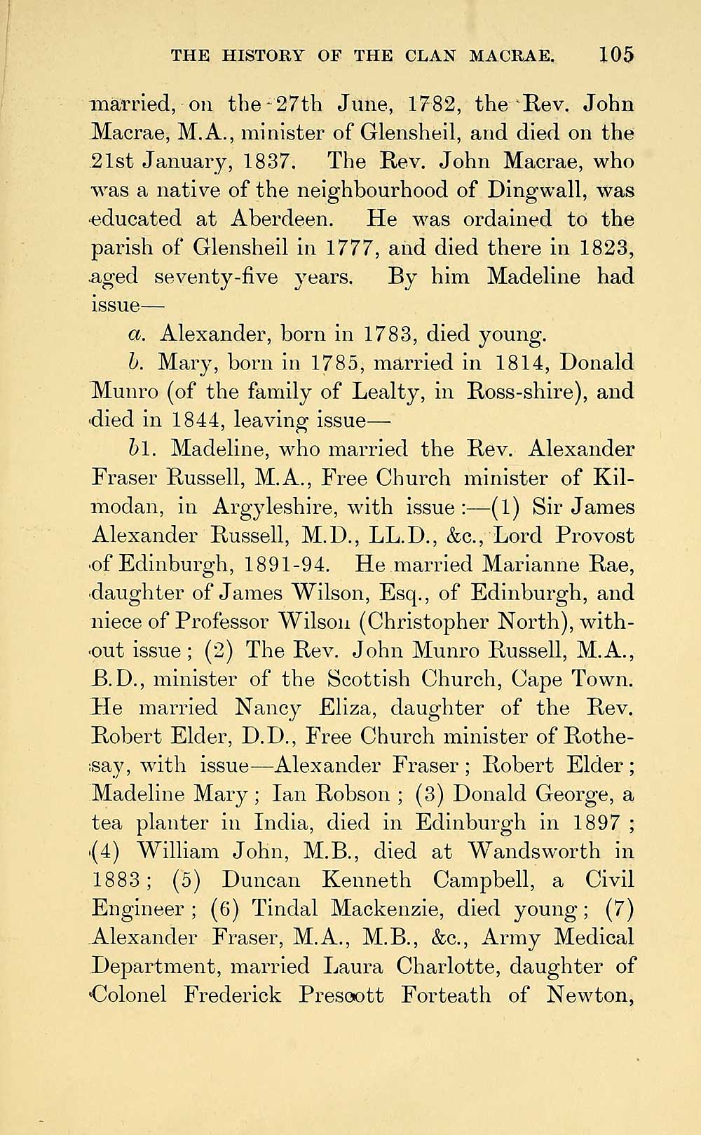 (143) Page 105 - History of the Clan Macrae - Histories of Scottish ...